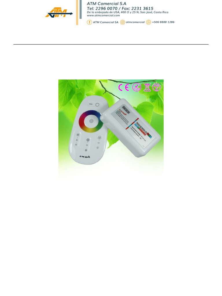 25.Touch Screen 2.4 G RGB Led Controller | PDF | Light Emitting Diode | Rgb Color Model
