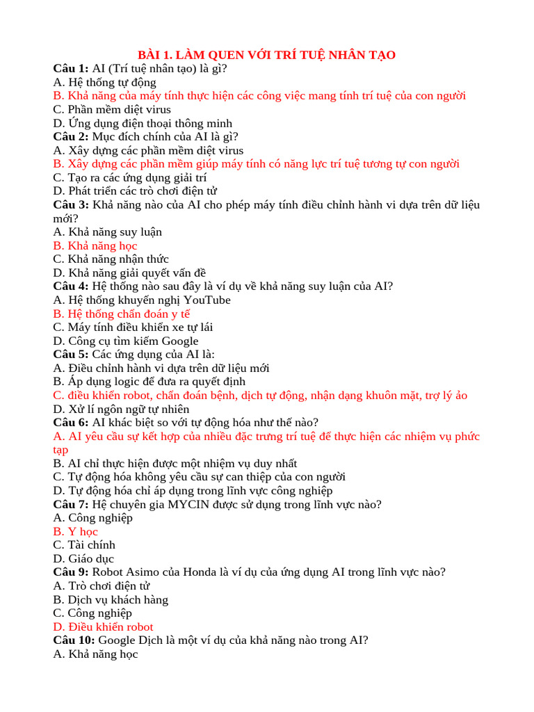 Đề Cương Ôn Tập GK1 Tin Học 12 | PDF