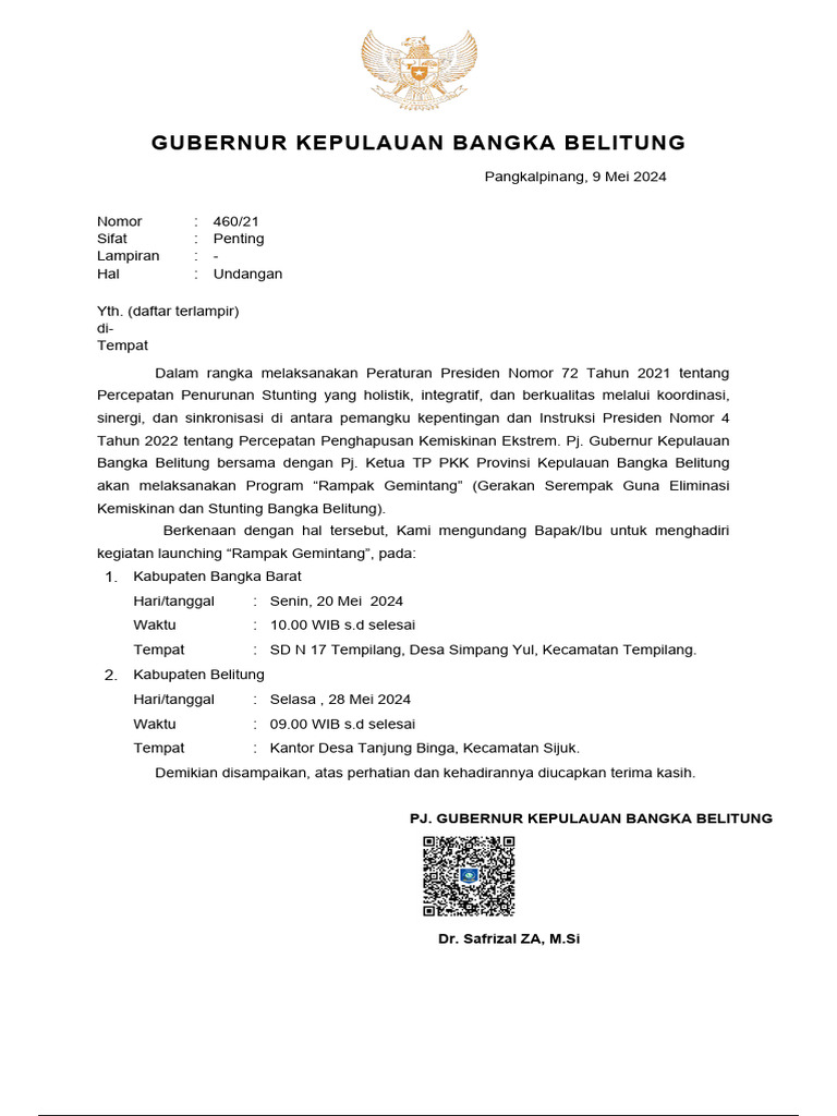 460.21 Undangan Launching Rampak Gemintang | PDF