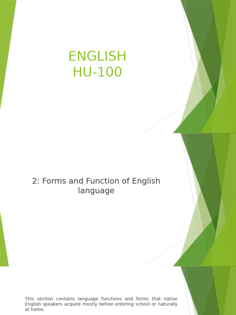 Lecture 5 | PDF | Subject (Grammar) | Verb