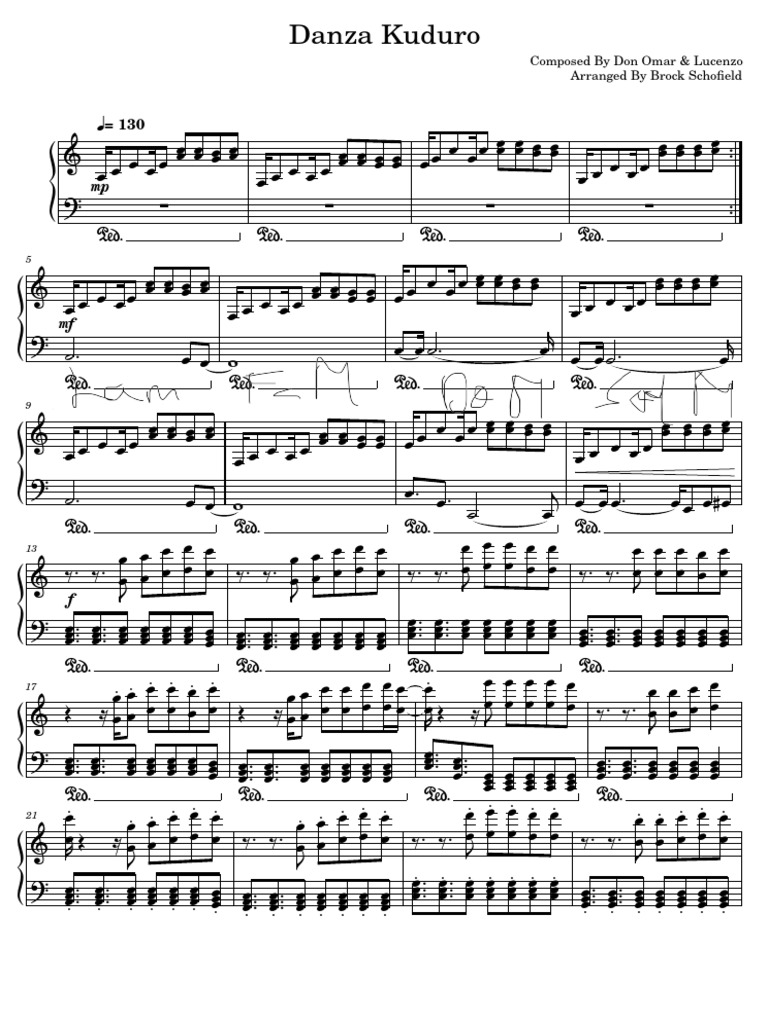 Danza Kuduro - Lucenzo and Don Omar | PDF | Singles | Pop Songs