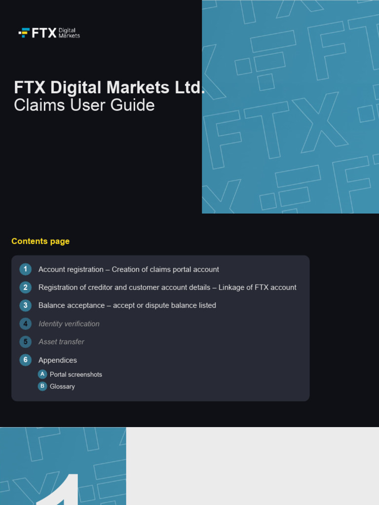 FTX Claims Portal User Guide | PDF | Password