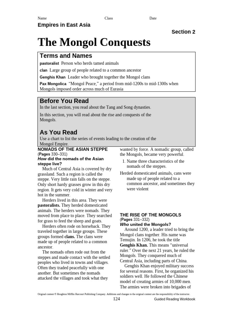 Mongol Conquest - Doc2 | PDF | Mongol Empire | Genghis Khan