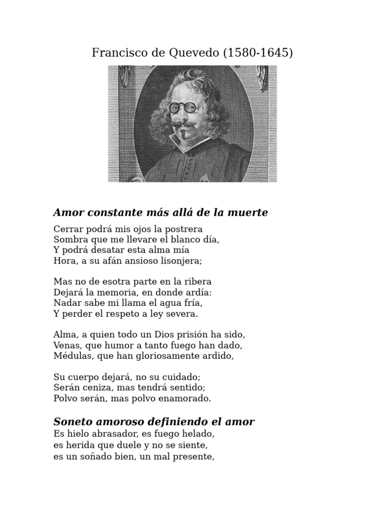 Francisco de Quevedo | PDF