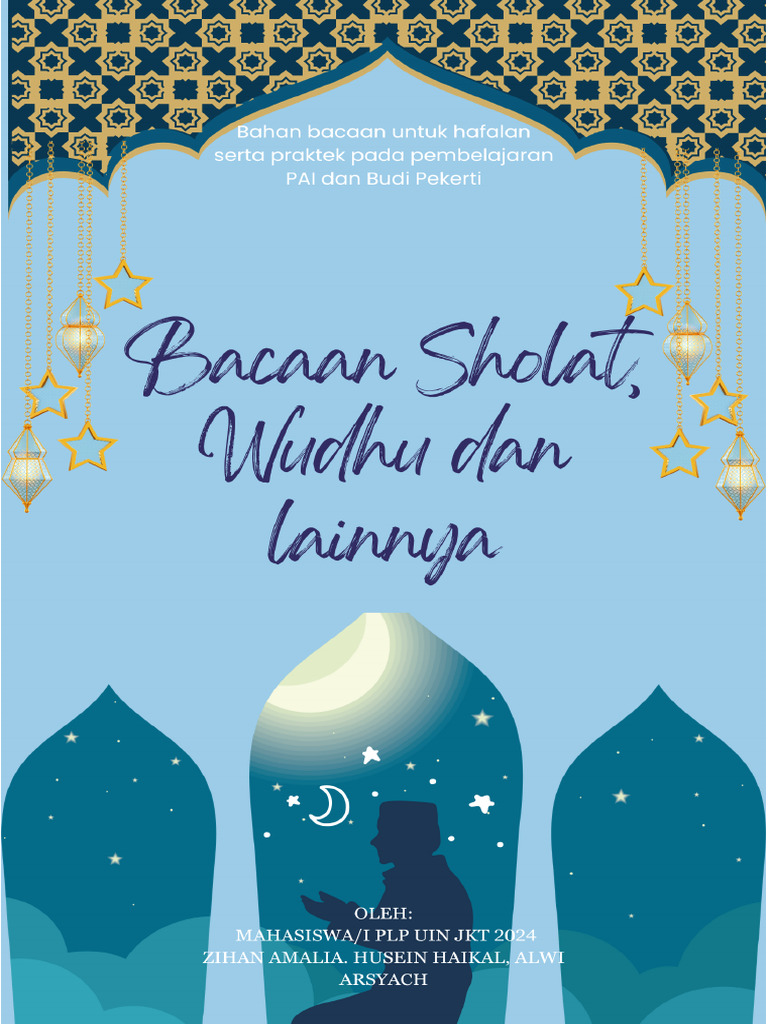 Bahan Bacaan Hafalan Mapel Pai Sman 8 Tangsel With Cover | PDF