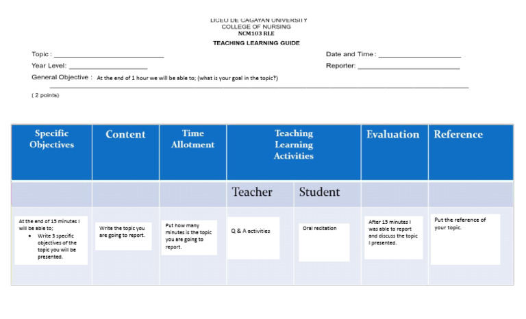 Teaching Learning Guide 2 | PDF