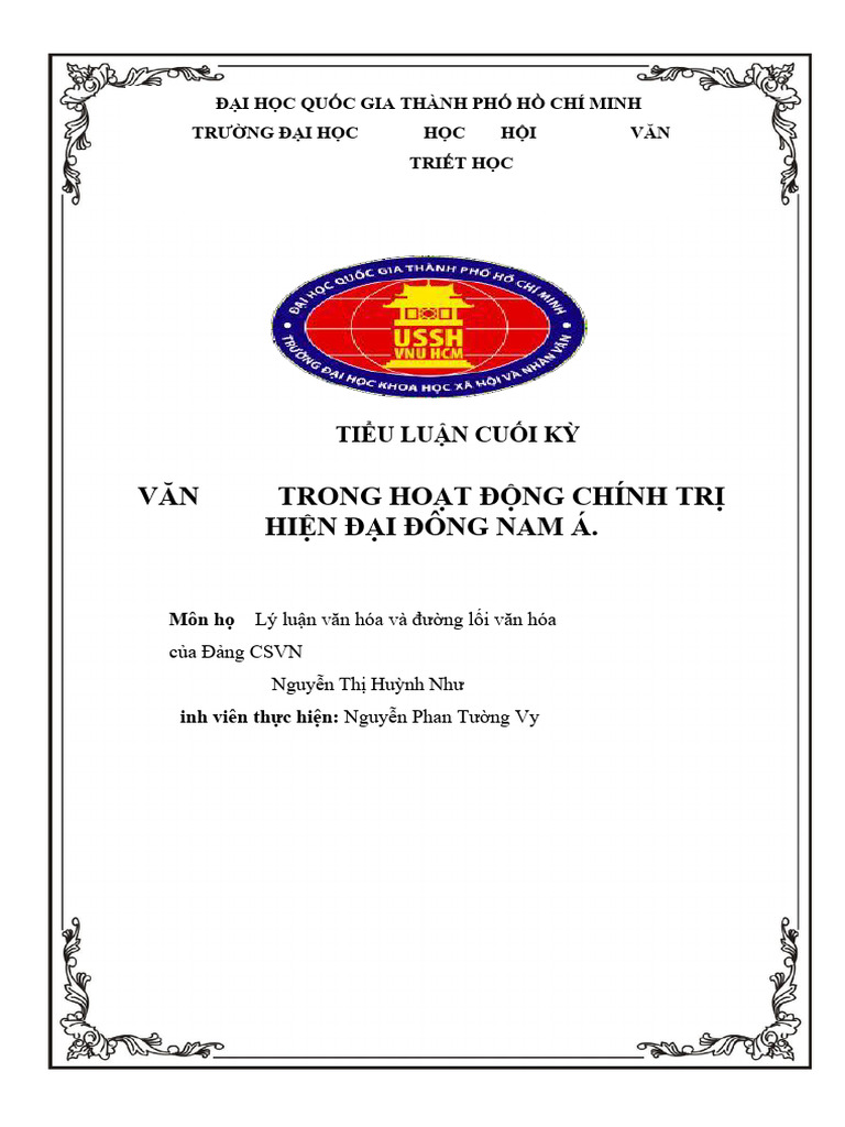Bài cuối kỳ - Nguyen Phan Tuong Vy - 2056070076 | PDF