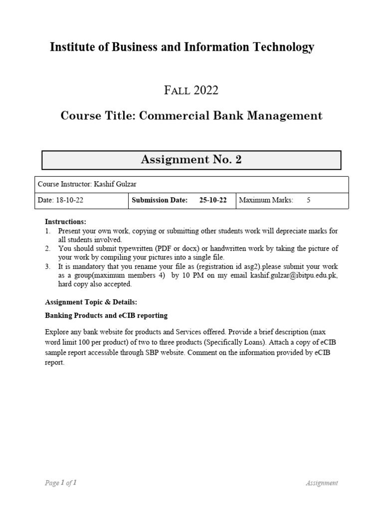 Assignment 2 CBM | PDF
