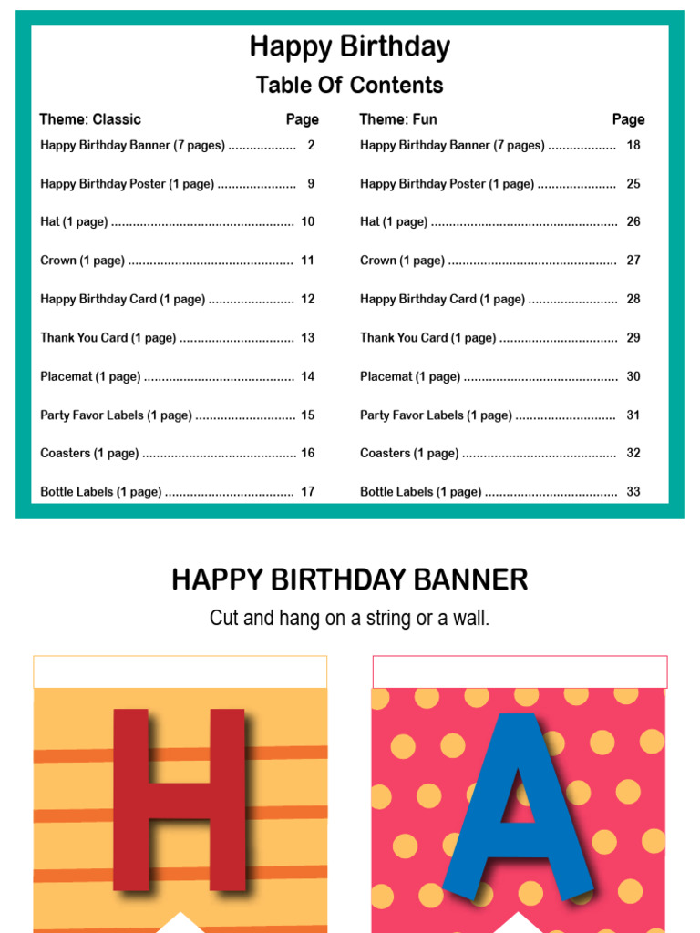 7-Feliz Aniversario 33p | PDF