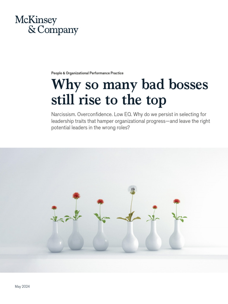 Why So Many Bad Bosses Still Rise To The Top | PDF | Emotional ...
