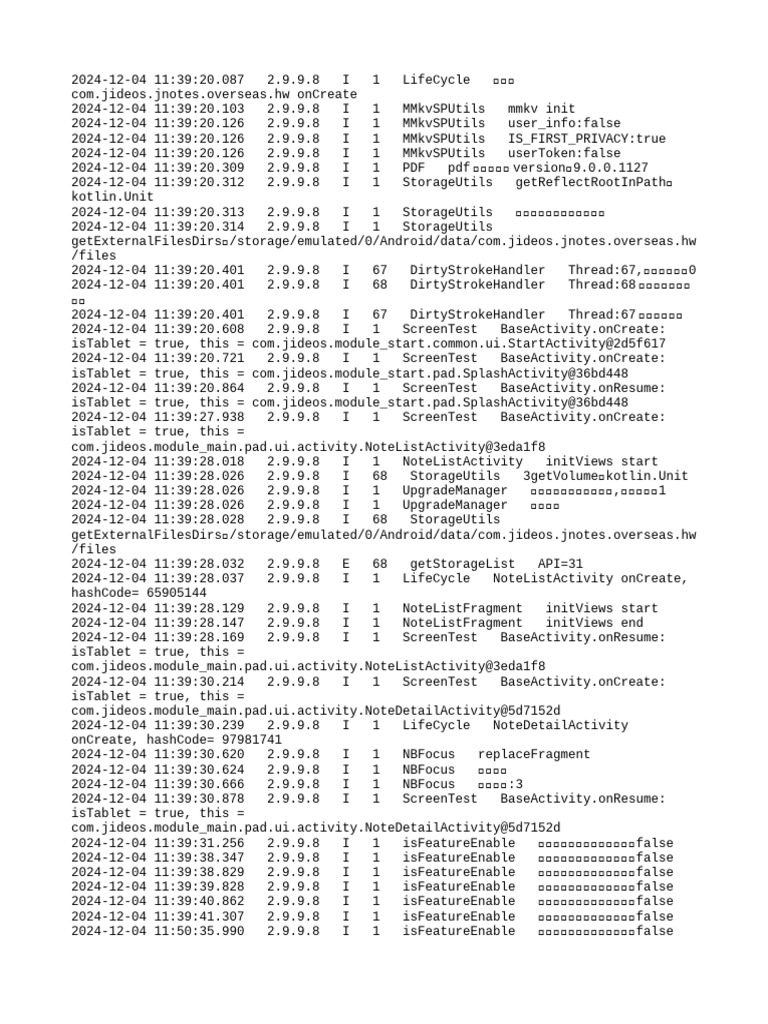 2024 12 04 - Log | PDF | Embedded Linux Distributions | Computer Programming