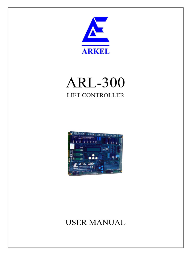 Arl-300 User Manual v14 | PDF | Elevator | Relay