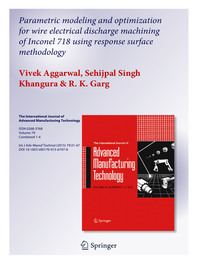 1 - Parametric Modeling and Optimization | PDF | Errors And Residuals | Analysis Of Variance