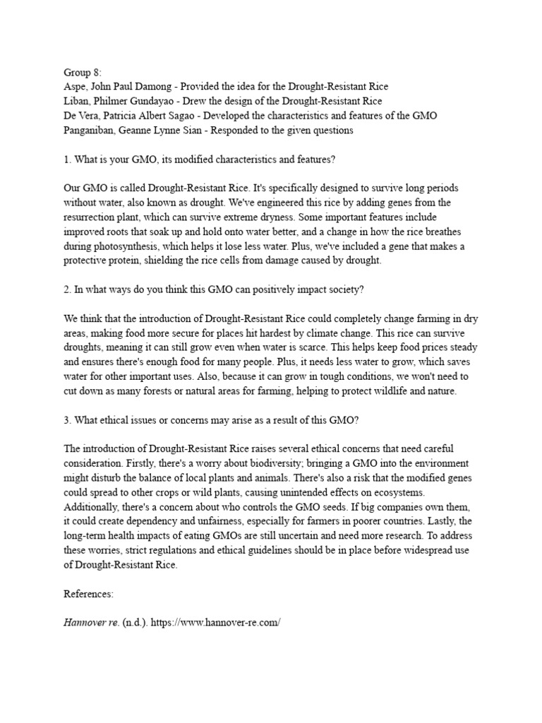 GMO (1) | PDF | Genetically Modified Organism | Genetic Engineering