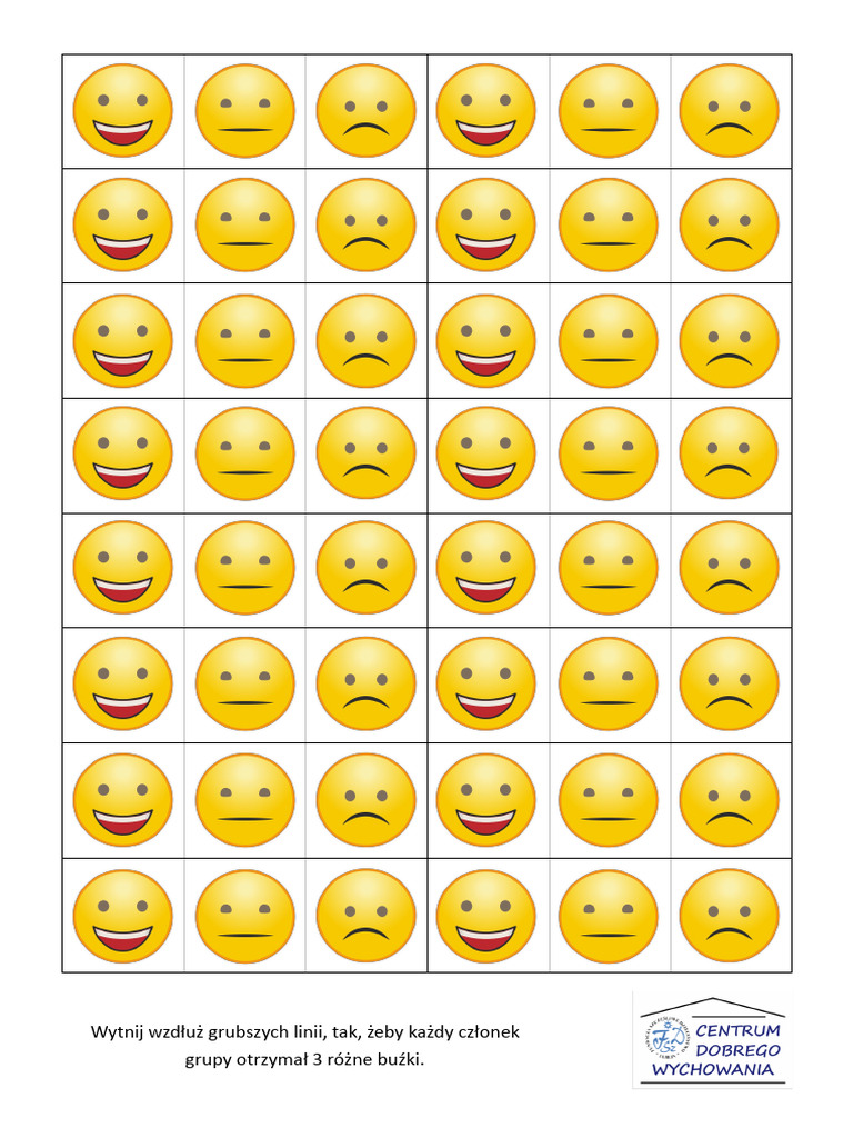 Buzki Emotki Do Wydruku | PDF