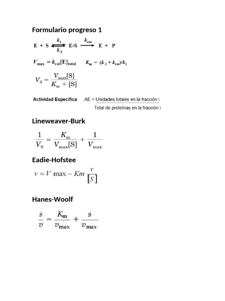 Formulario Progreso 1 | PDF