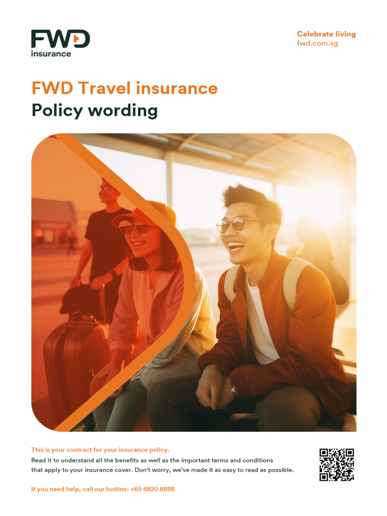 FWD Travel Policy Wording | PDF | Insurance | Identity Document
