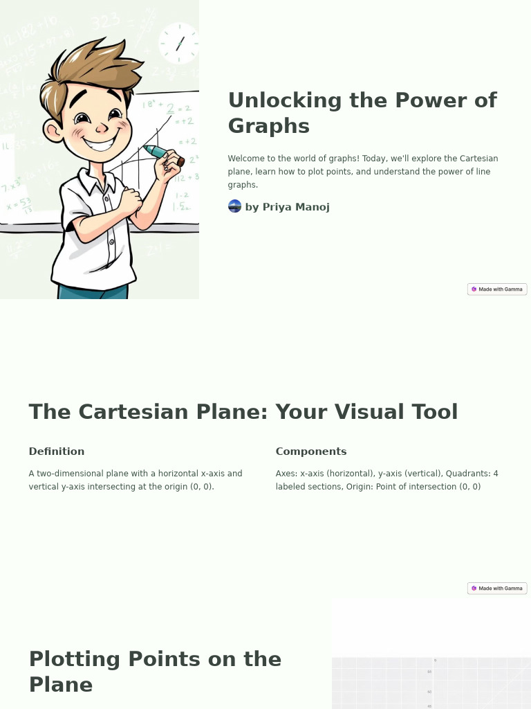 Unlocking The Power of Graphs | PDF | Cartesian Coordinate System