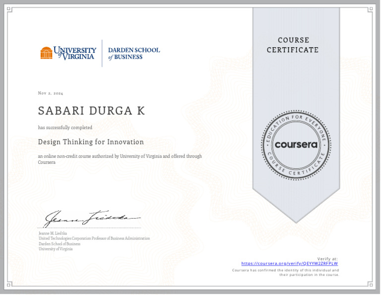 Coursera certificate | PDF