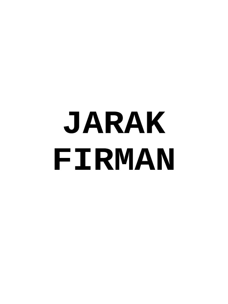 [Script Jarak Firman] | PDF