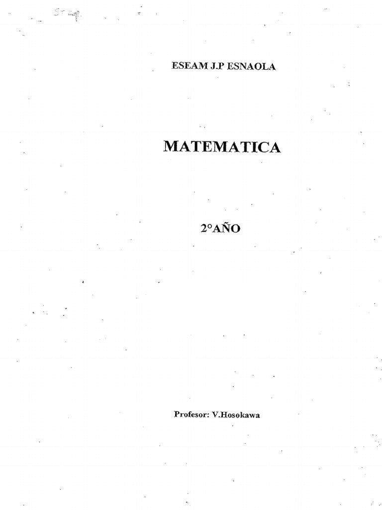 Matematica 2 | PDF