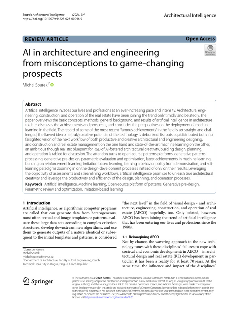 AI in Architecture and Engineering From | PDF | Artificial Neural ...