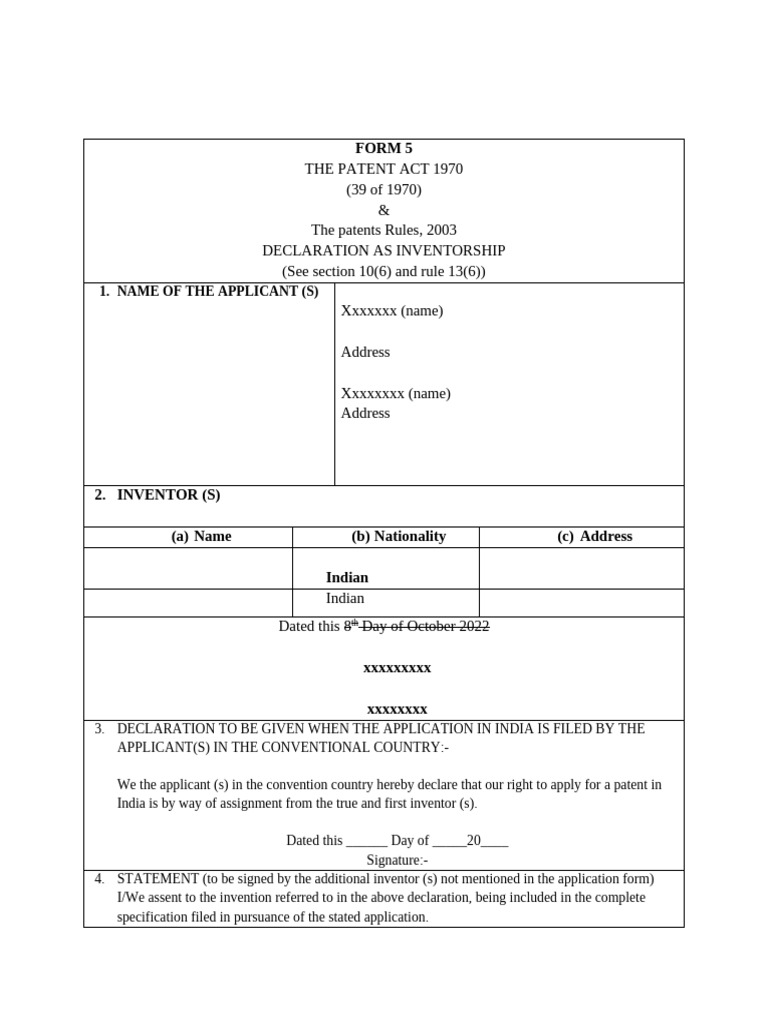Form 5 (1) | PDF