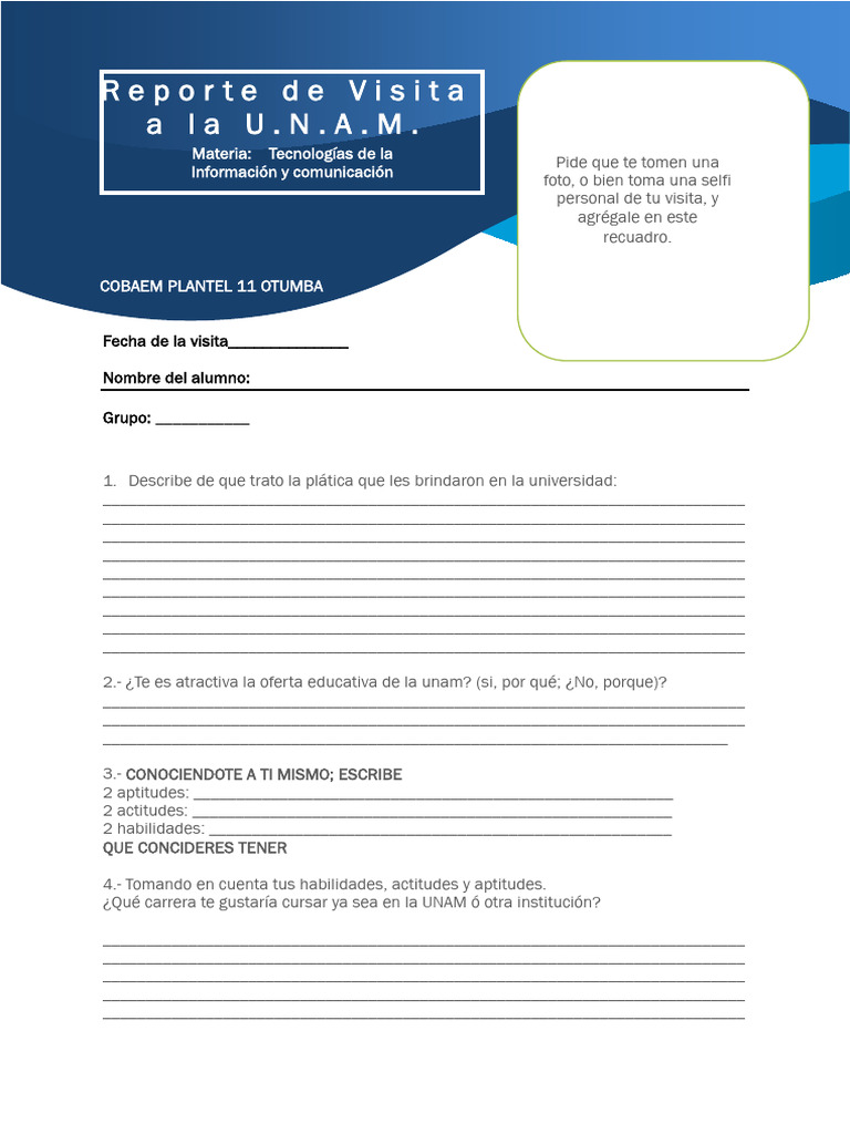 Reporte de Visita | PDF