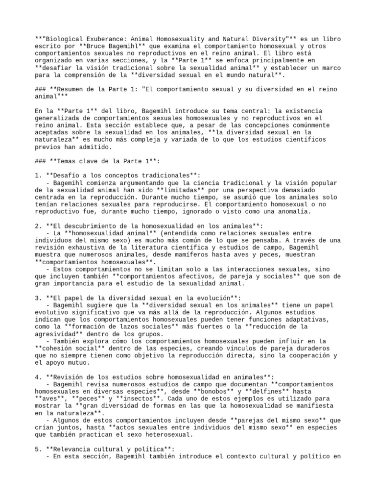 Biological Exuberance: Animal Homosexuality and Natural Diversity" de ...