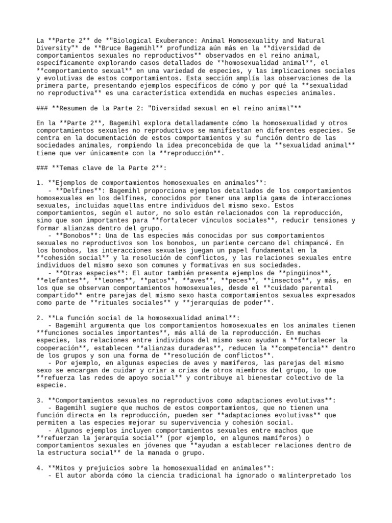 Biological Exuberance: Animal Homosexuality and Natural Diversity"* de ...