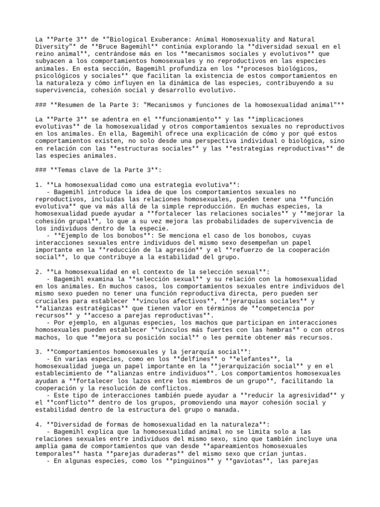 Biological Exuberance: Animal Homosexuality and Natural Diversity"* de ...