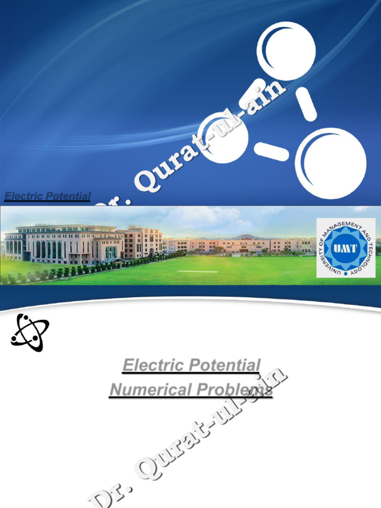 Electric Potential Numericals | PDF | Electron | Electric Field