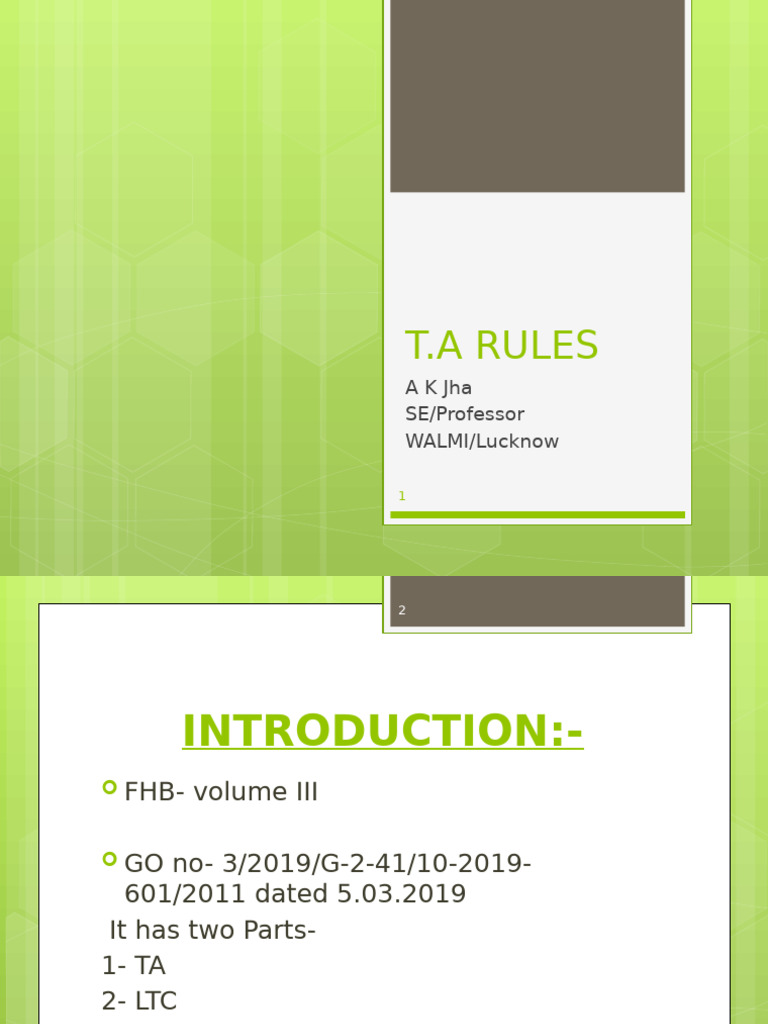 TA Rules | PDF | Vehicles | Sustainable Transport
