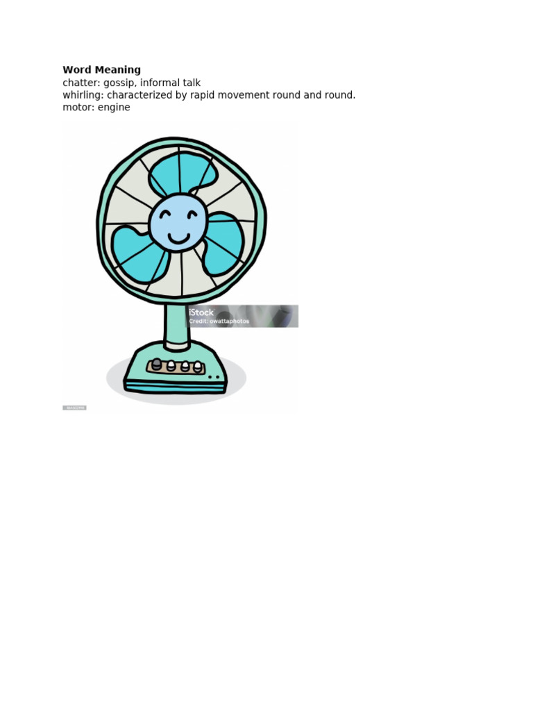 Mystery of talking fan | PDF