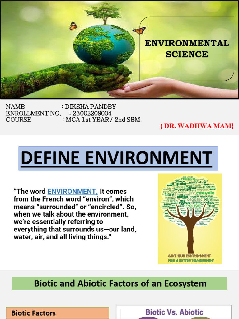 Understanding Environmental Science Basics | PDF | Natural Environment | Ecosystem