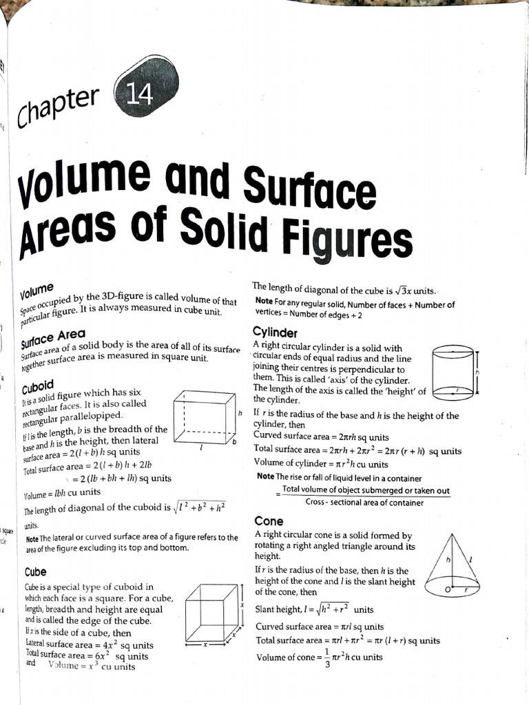 volume and surface area | PDF | Sphere | Area