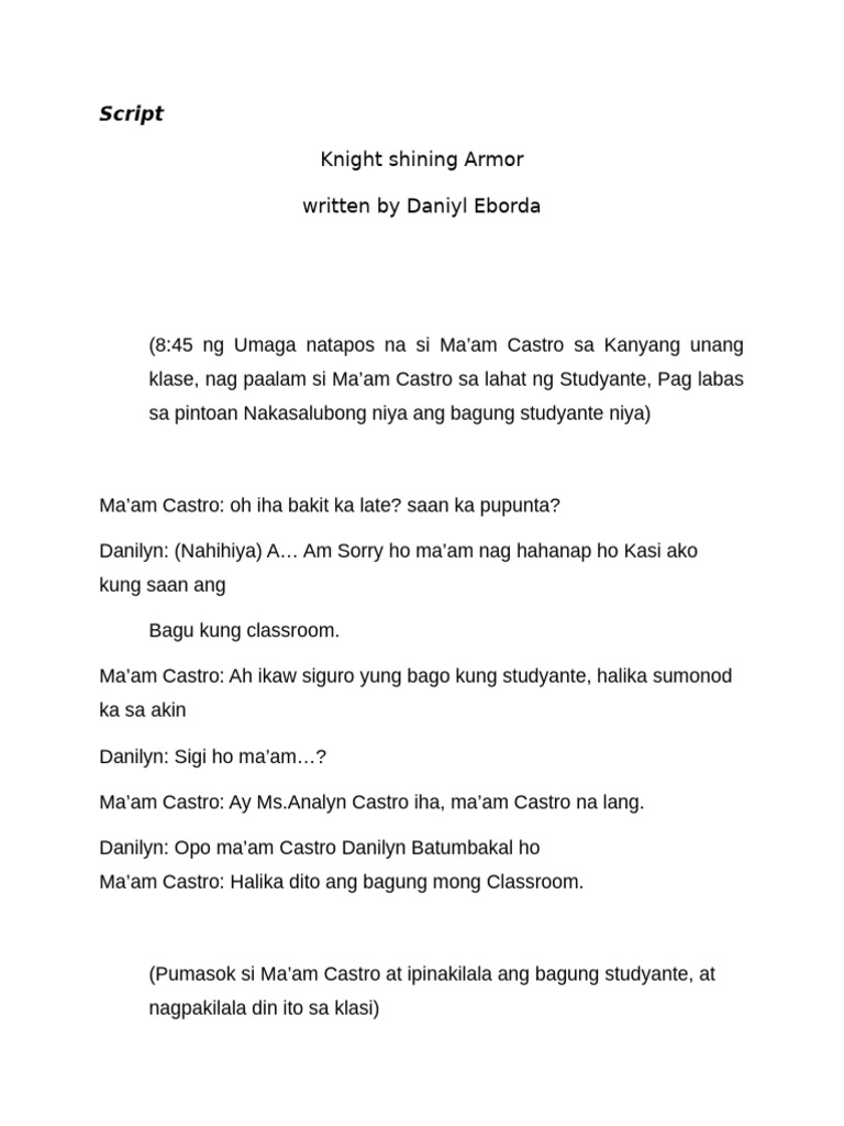 Script-ng-ka-baklaan | PDF