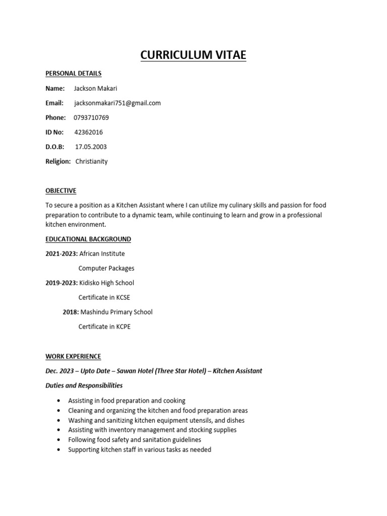 CV SAMPLE | PDF