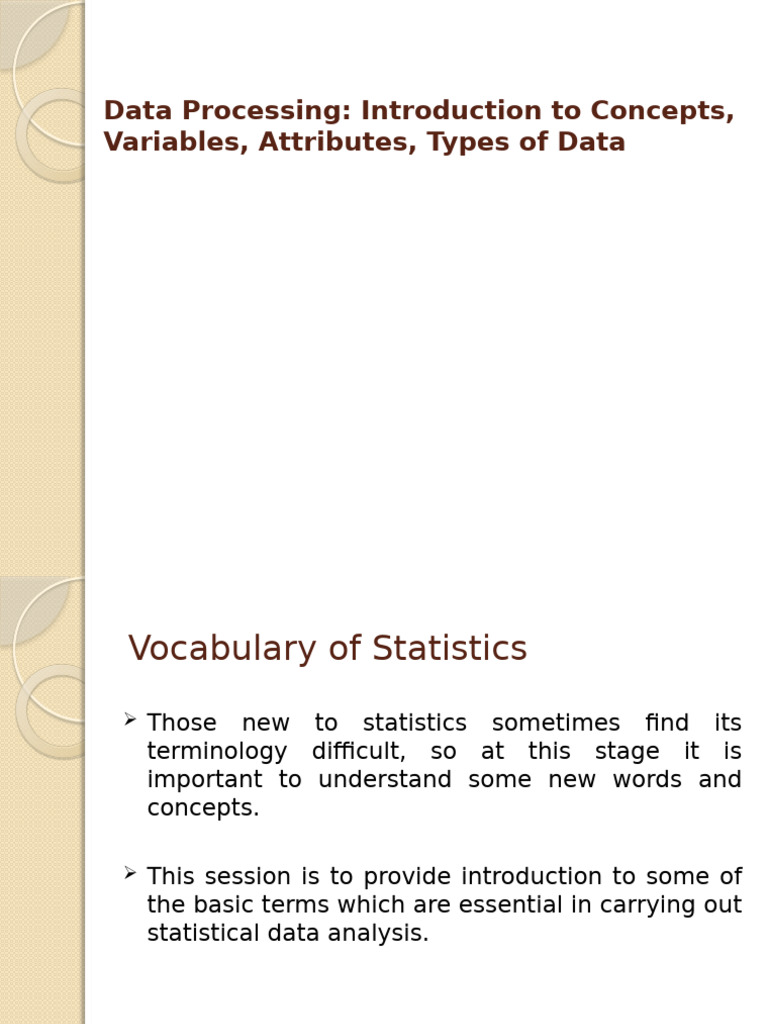 Types of Data | PDF | Level Of Measurement | Statistics