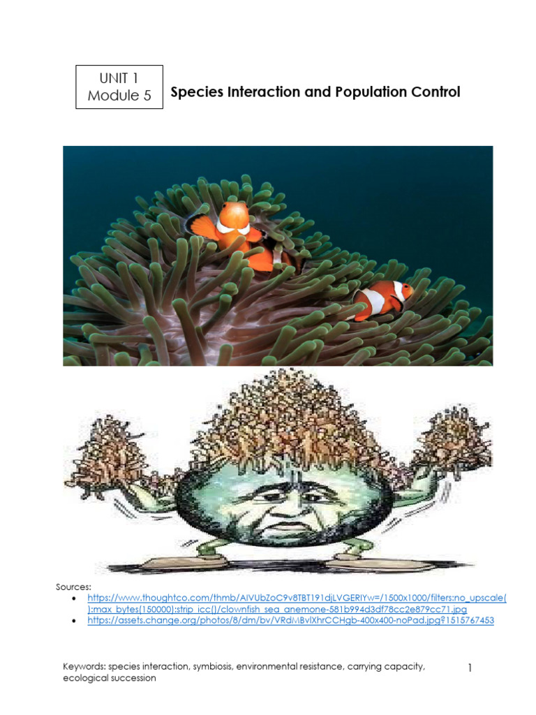 Module 5 | PDF | Ecology | Symbiosis