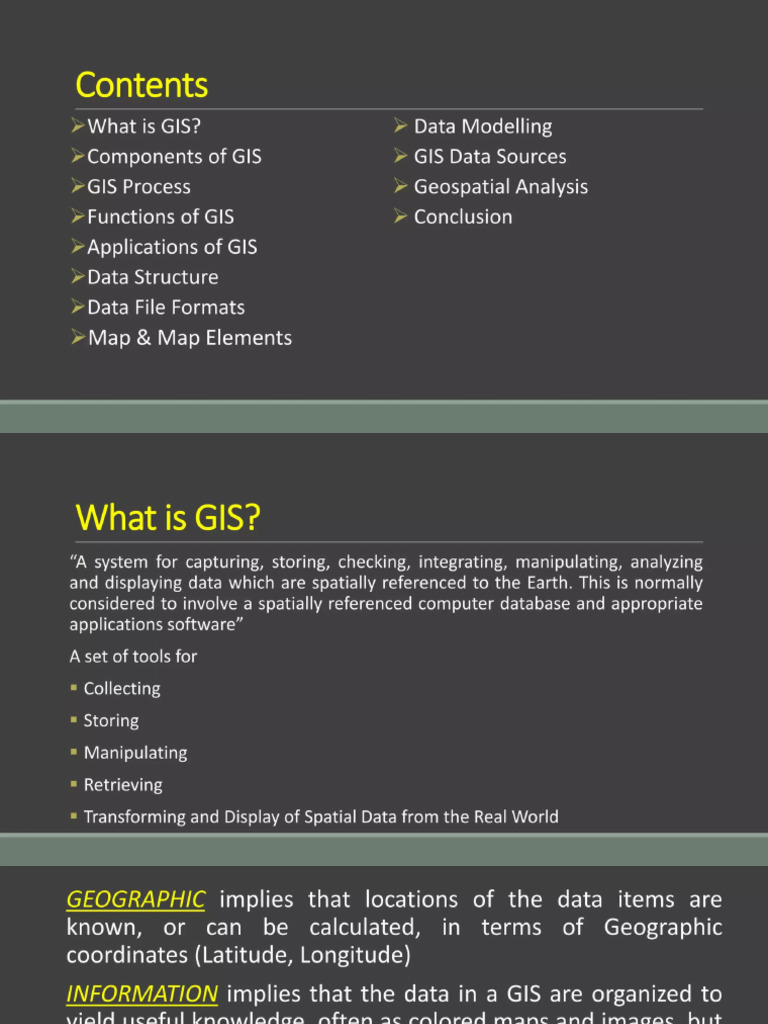 GIS-INTRODUCTION | PDF