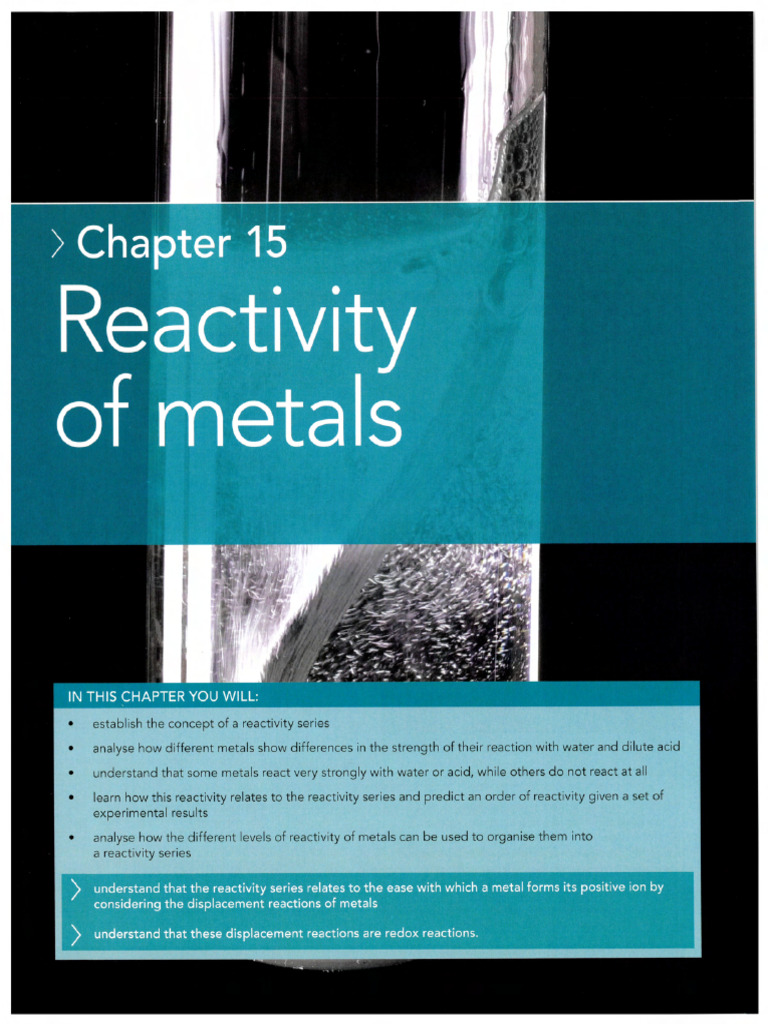 Reactivity of Metals | PDF