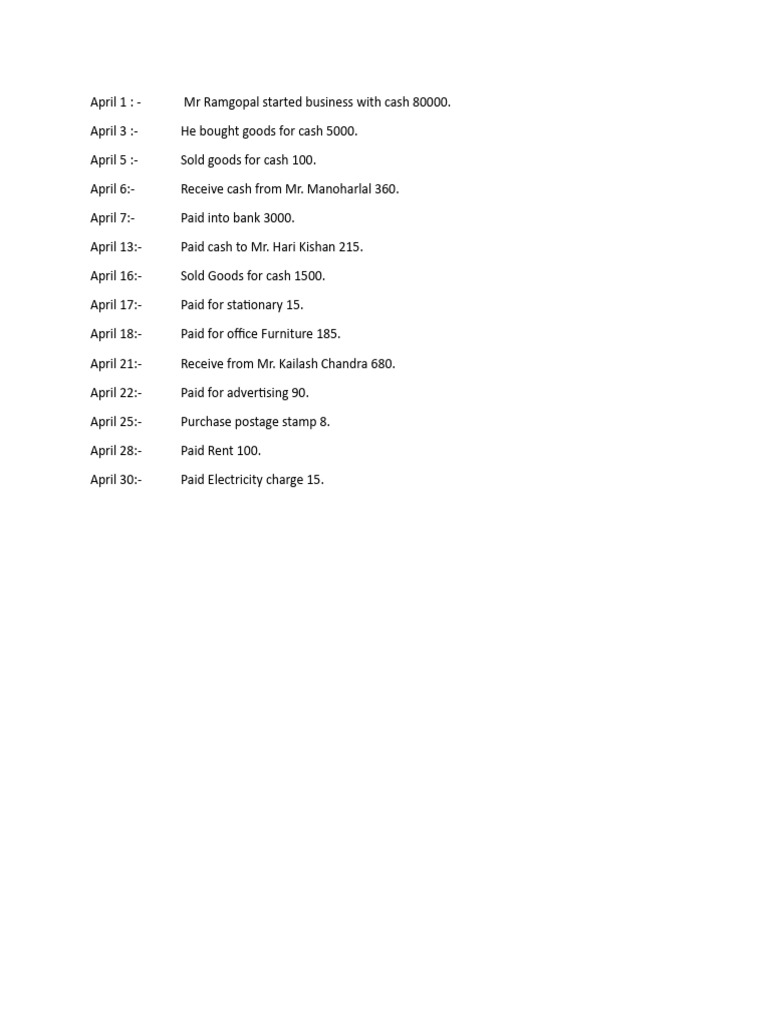 Cash Book Entry | PDF