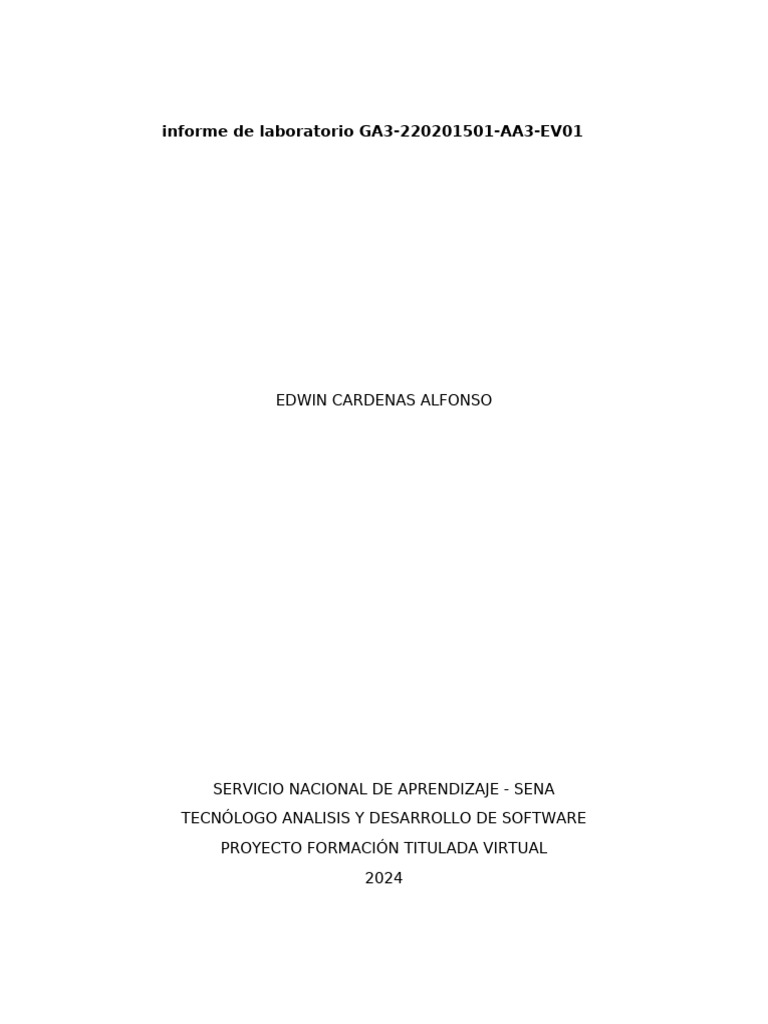 informe de laboratorio GA3-220201501-AA3-EV01 | PDF | Energía solar | La energía nuclear