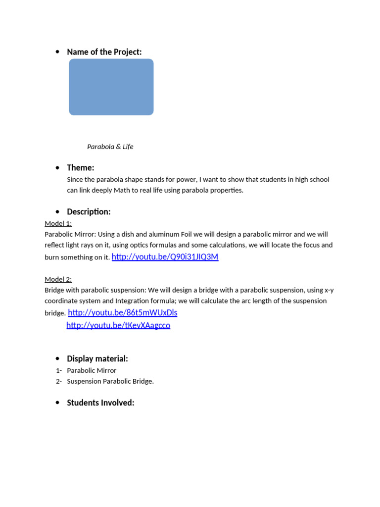 Sample For A Project Proposal Form | PDF
