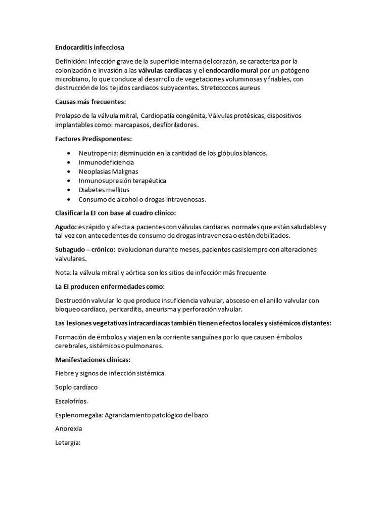 Endocarditis y Fiebre Reuma | PDF | Enfermedades y trastornos | Medicina