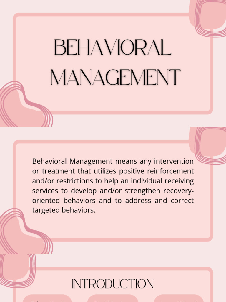 Behavioral Management | PDF