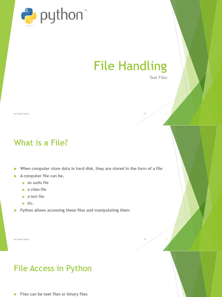 Week 04 - Lecture - Text File Handling V2 | PDF | Computer File | Text File Week 04 - Lecture - Text File Handling V2 | PDF | Computer File | Text File