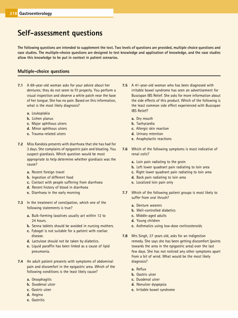 Clinical Pharmacy Reference (GIT Cases) | PDF | Irritable Bowel ...