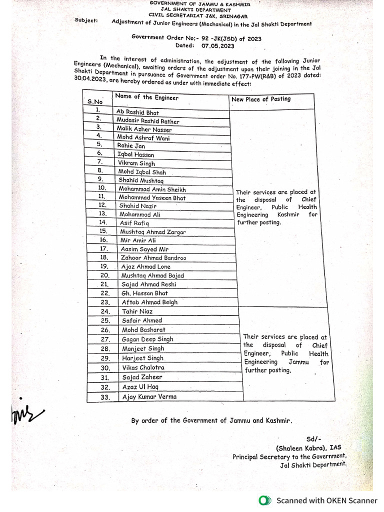 Government Order No 92 of 2023 | PDF